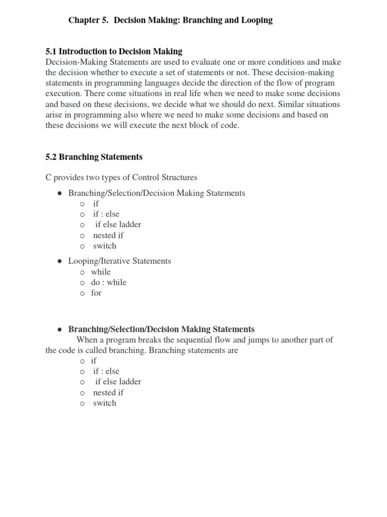 Decision Statement | PDF