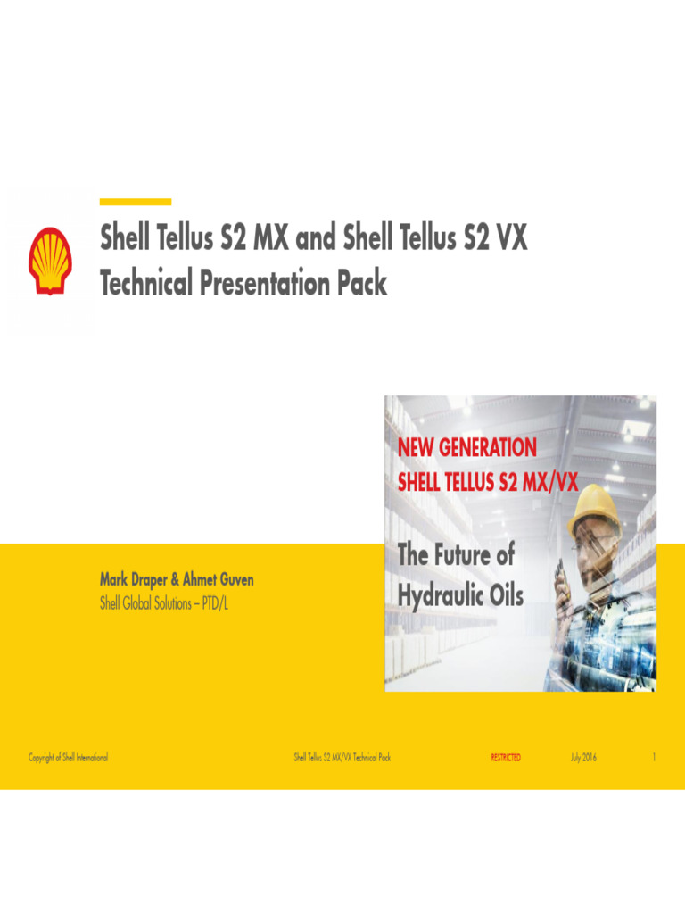 Shell Tellus S2 MXVX Technical Pack | Download Free PDF | Pump | Crane (Machine)