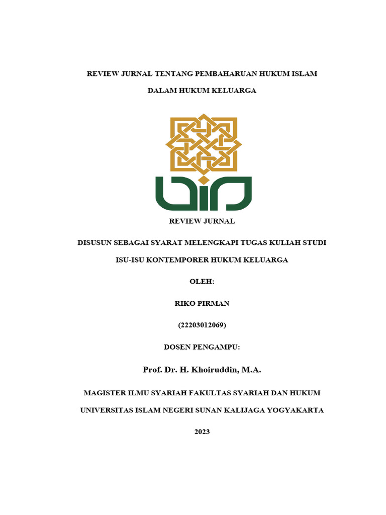 REVIEW JURNAL Pertama Isu-Isu Kontemporer HKI | PDF