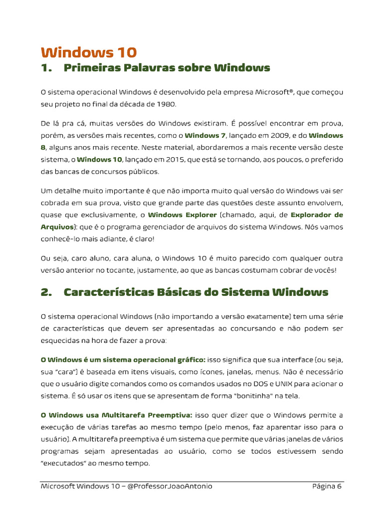 Aula 01 de Windows | PDF