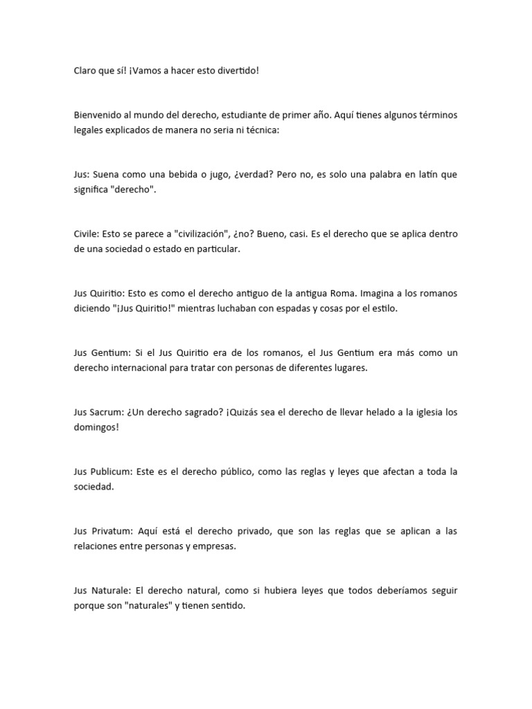 Guía Divertida de Términos Legales | PDF | imperio Romano | Roma antigua