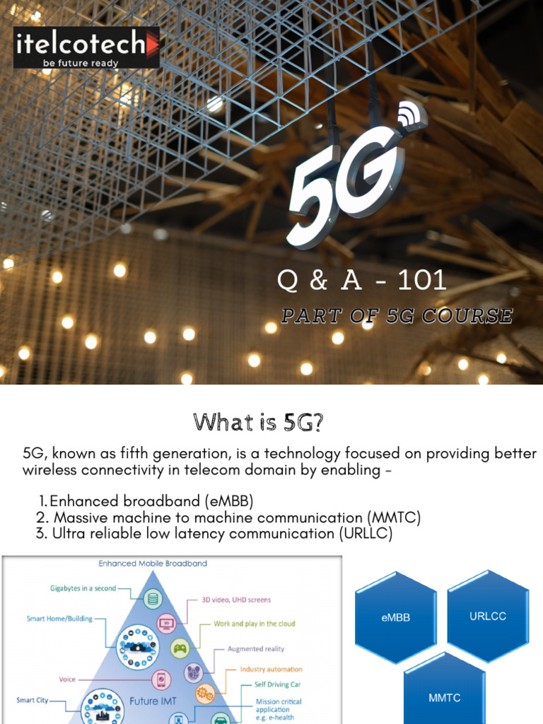 5G Interview Q&A - 101 | PDF | 4 G | Telecommunications