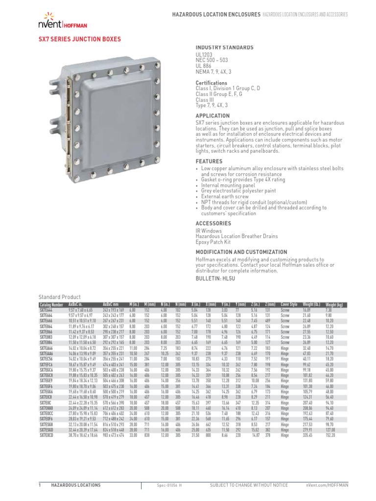 A Prueba de Explosion Hoffman | PDF | Manufactured Goods | Electrical Engineering