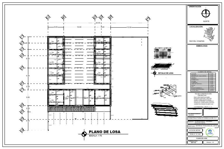 PLANO DE LOSA.,-Modelo | PDF
