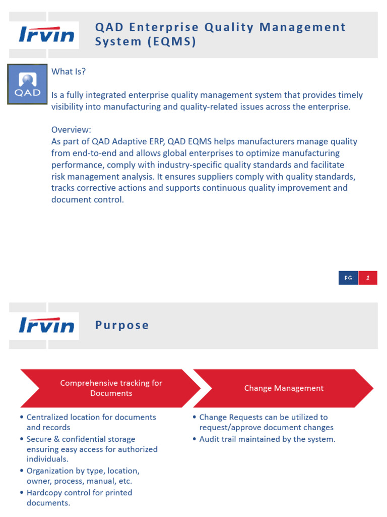 Qad Eqms - English | PDF