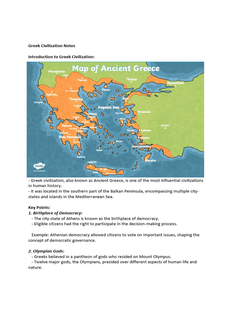 Greek Civilization Notes | PDF | Socrates | Column