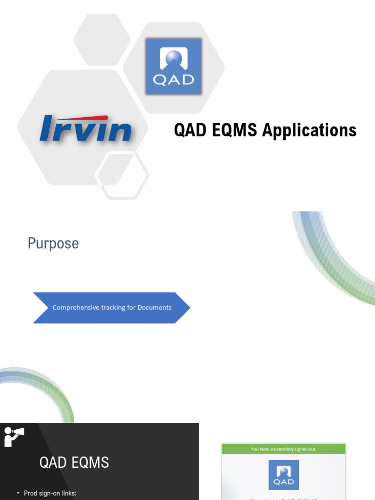 QAD EQMS User Guide | PDF | Icon (Computing) | System Software