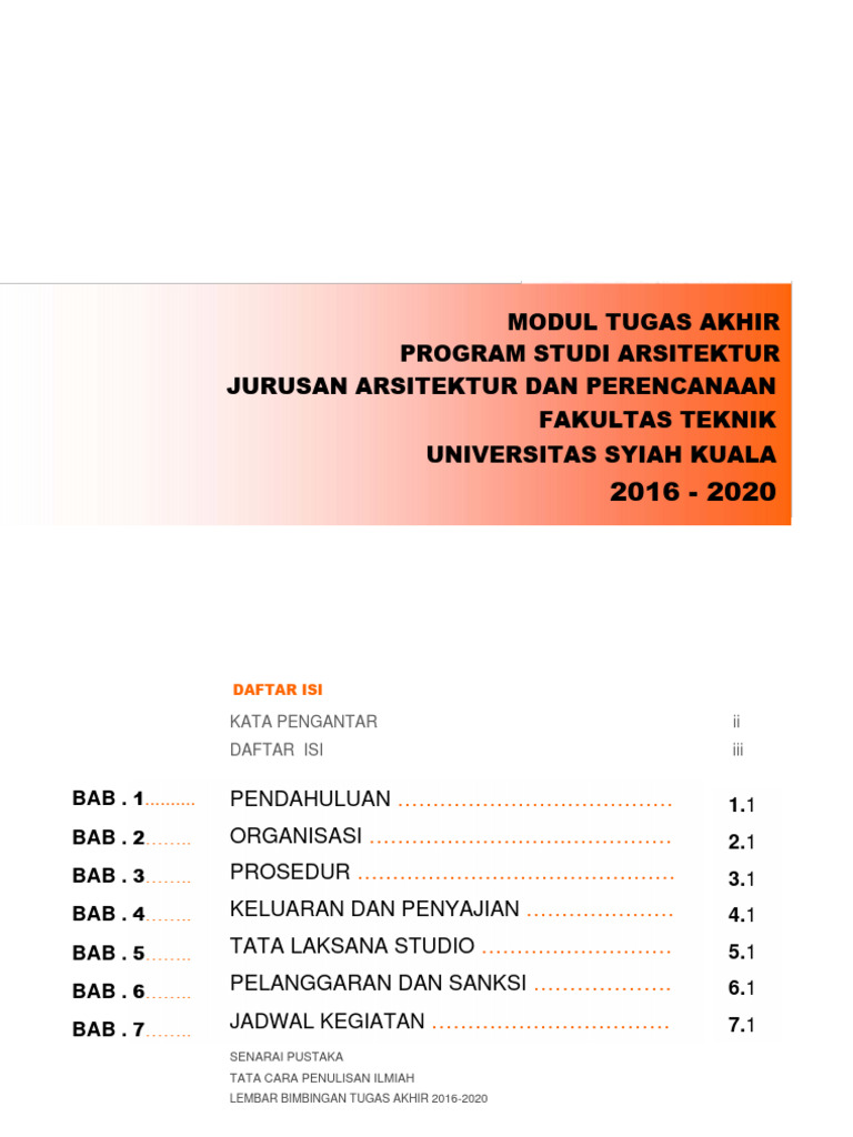 Buku Panduan Tugas Akhir | PDF