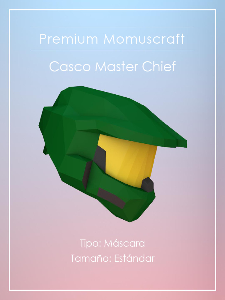 Casco Master Chief - Premium Momuscraft | PDF