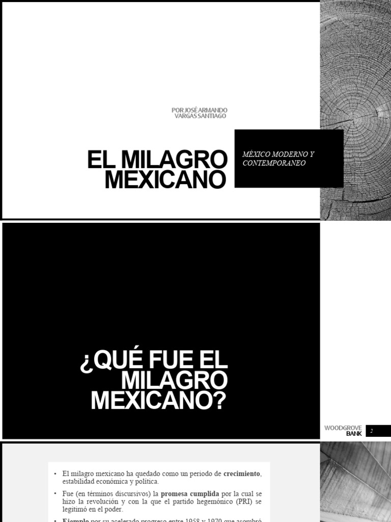 Características del Milagro Mexicano | PDF