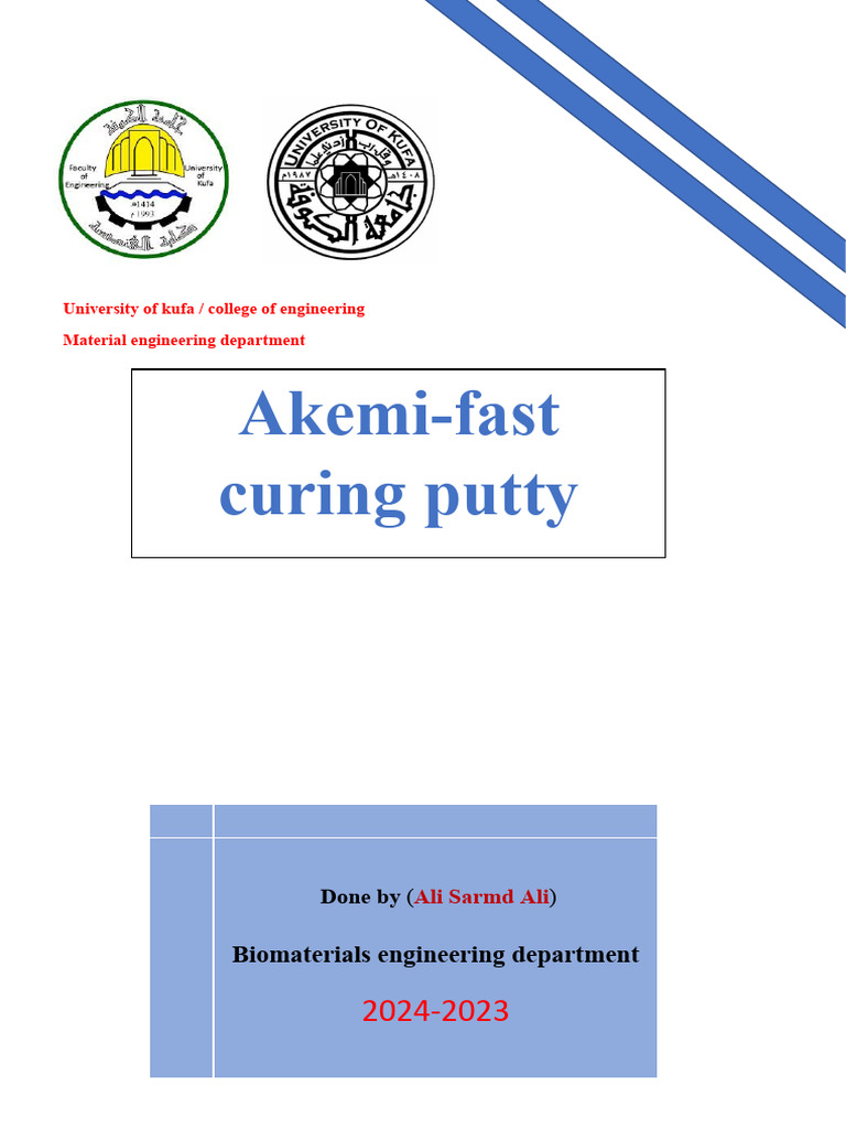 Akemi-Fast Curing Putty | PDF