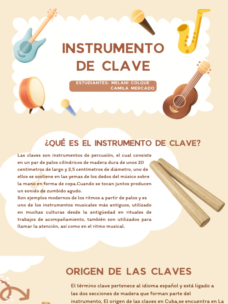 Claves: Instrumento Musical Cubano | PDF
