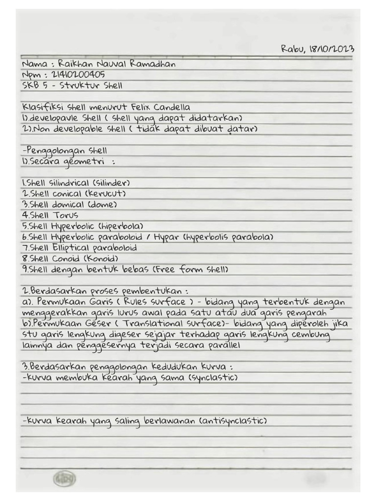 Raikhan Nauval-SKB 5-Struktur Shell | PDF