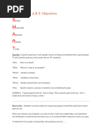 SMART Goal Setting Cheat Sheet | PDF