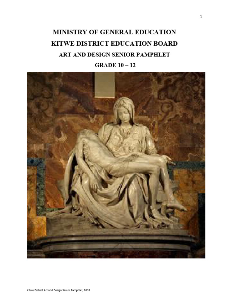 2018, Art and Design Pamphlet Senior | PDF | Drawing | Shape