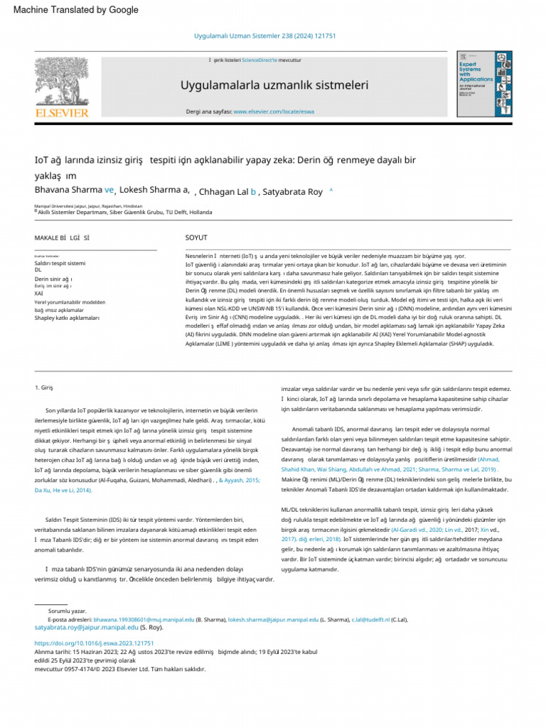 Explainable Artificial Intelligence For Intrusion Detection In Iot Networks A Deep Learning