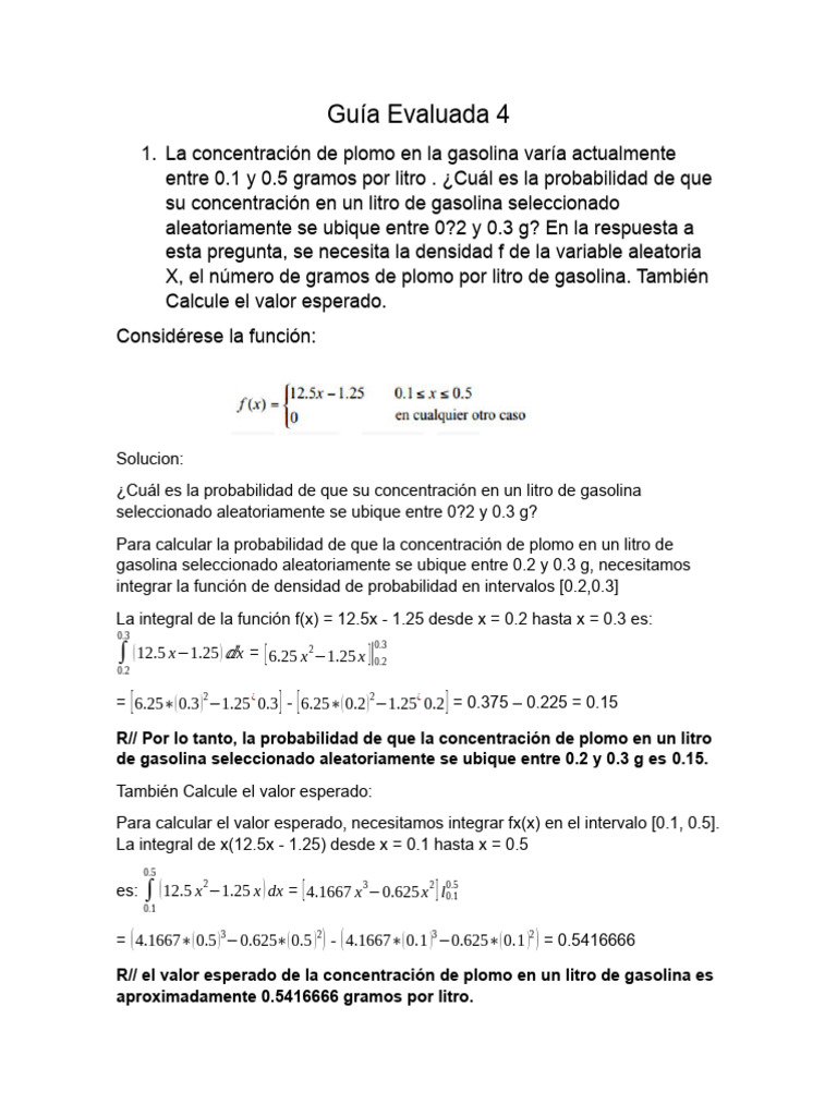 Guía Evaluada 4 | PDF