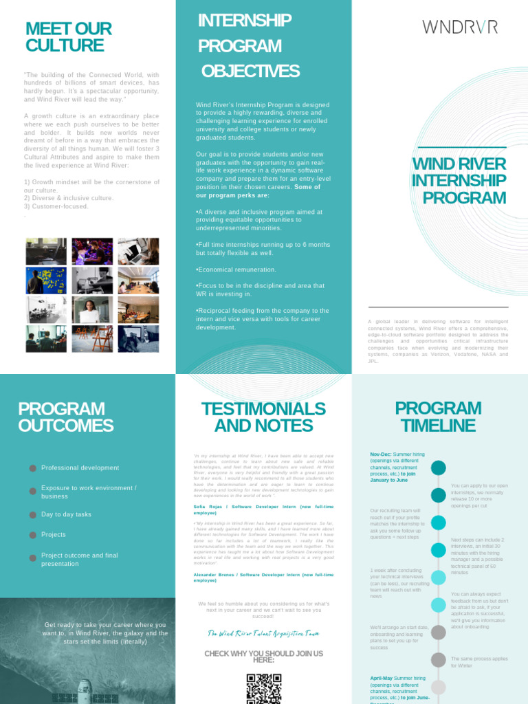 WR Internships Brochure | PDF | Internship | Job Hunting