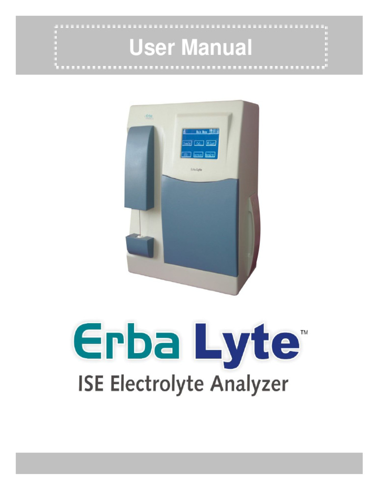 Erba Lyte Analyzer User Manual | PDF | Technology & Engineering