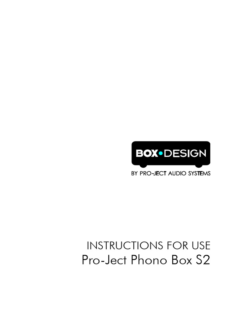 Manual Phono Box S2 | PDF