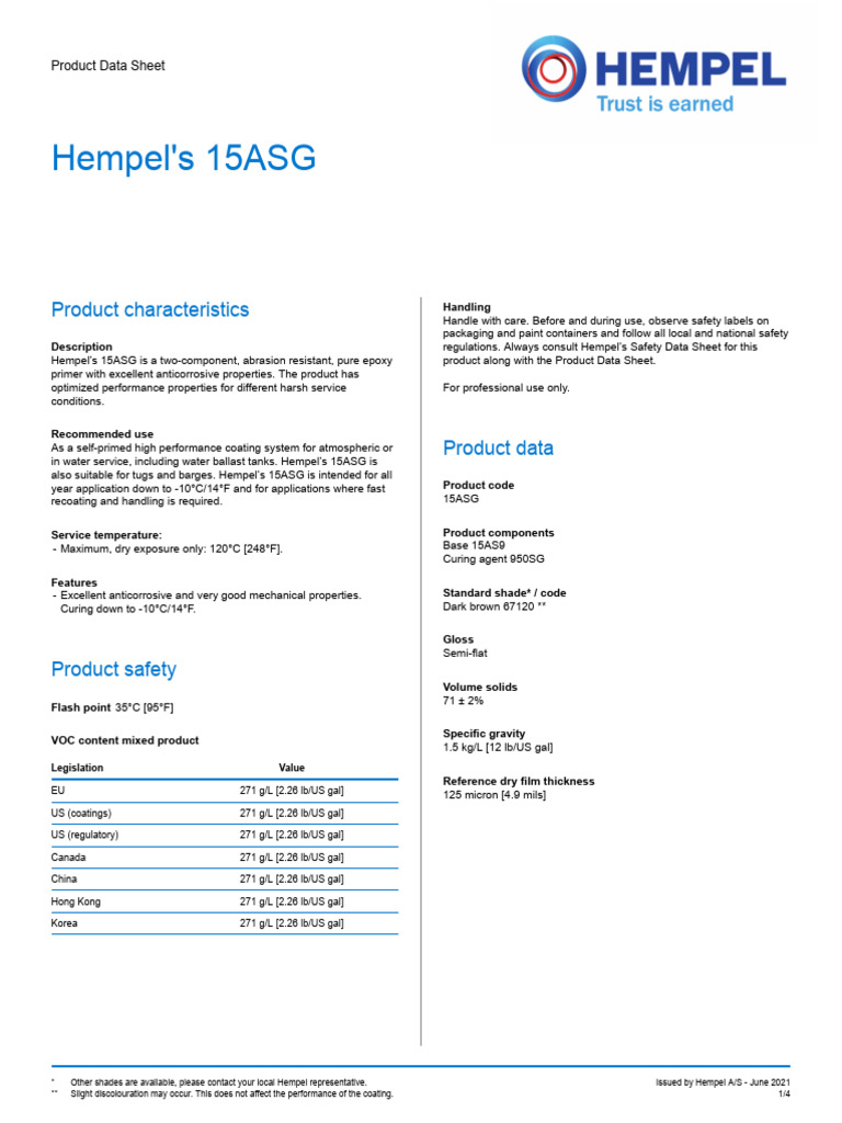 Hempel 15 Asg | PDF | Materials | Industrial Processes