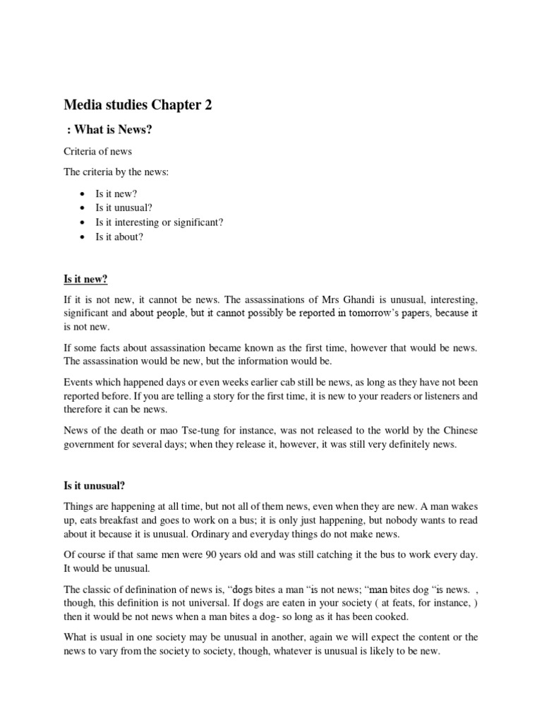 Media Studies Chapter 2 | PDF | Politics | Social Science