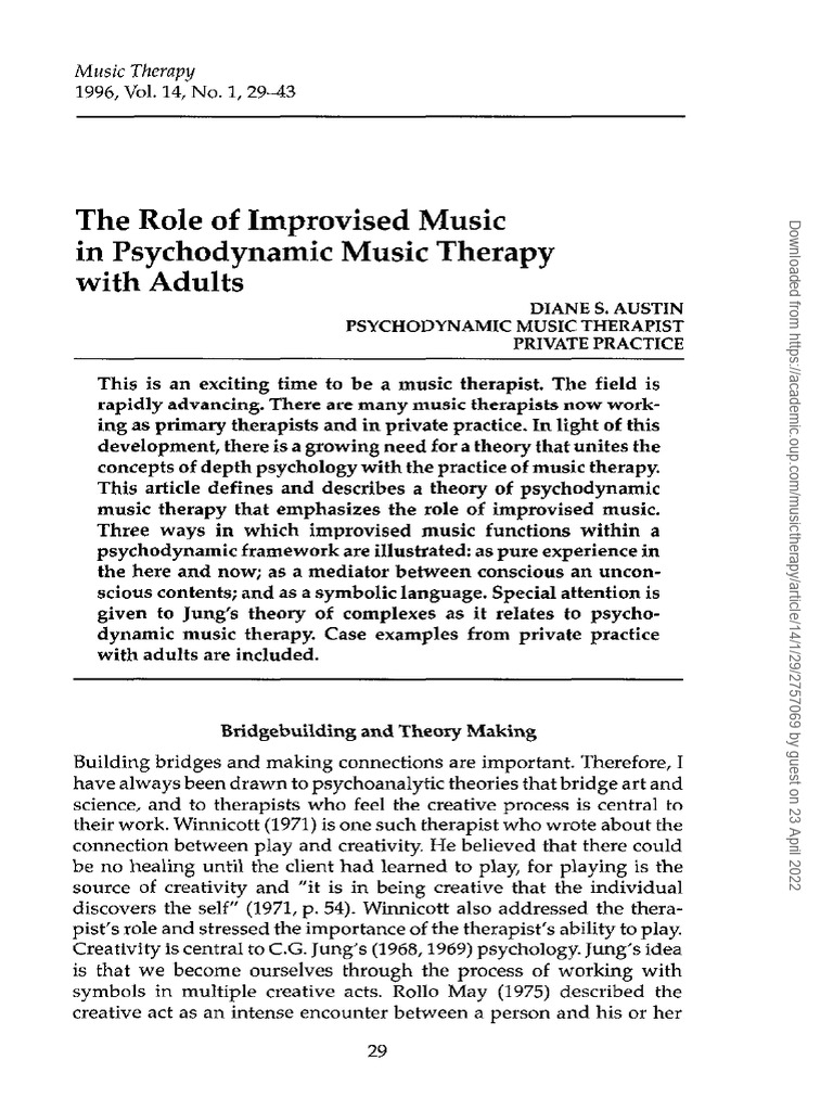 The Role of Improvised Music | PDF
