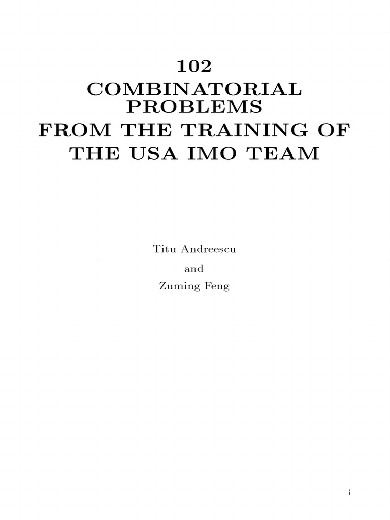 102 Combinatorial Problems Pdf