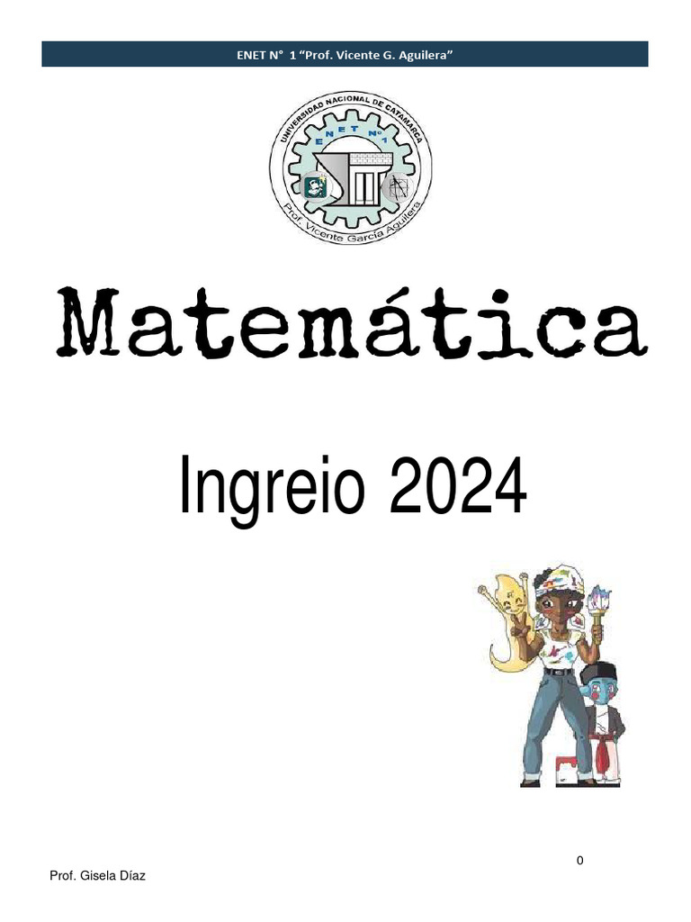Ingreso 2024 - Matemática | PDF