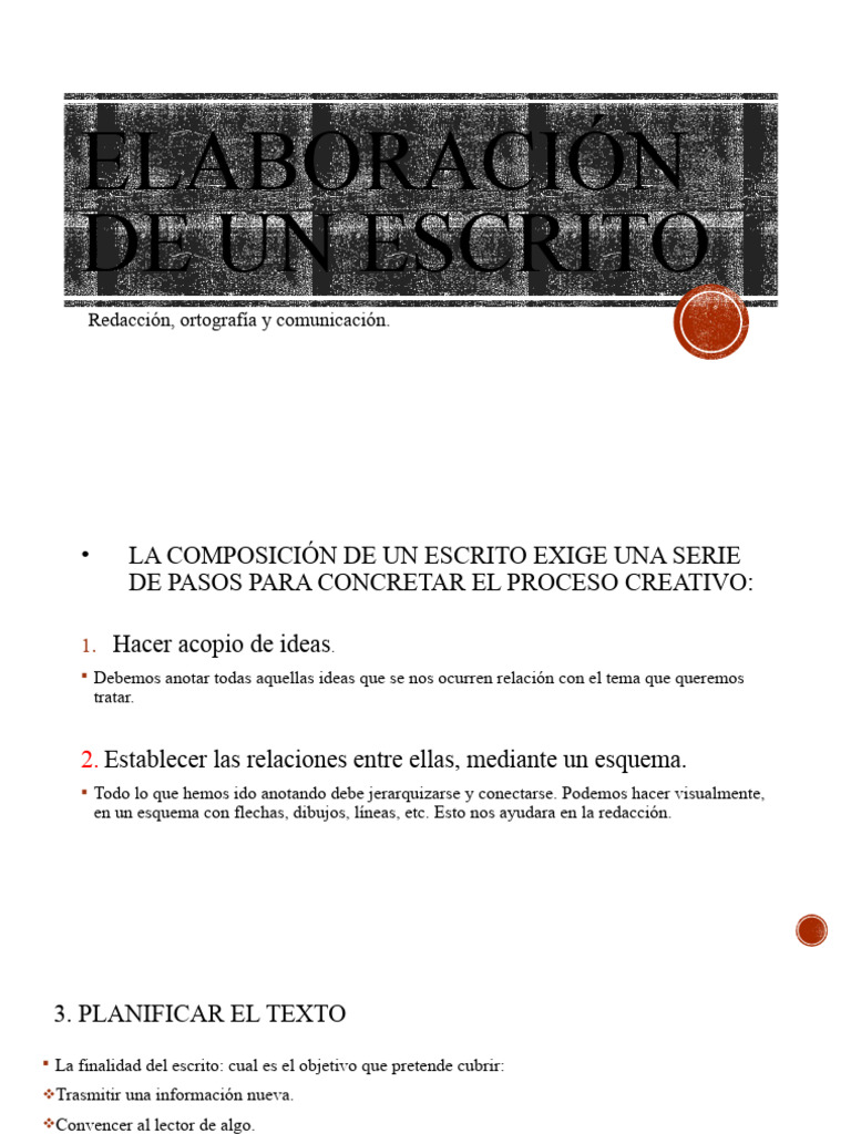 Elaboración de Un Escrito | PDF | Hablar en público | Sintaxis