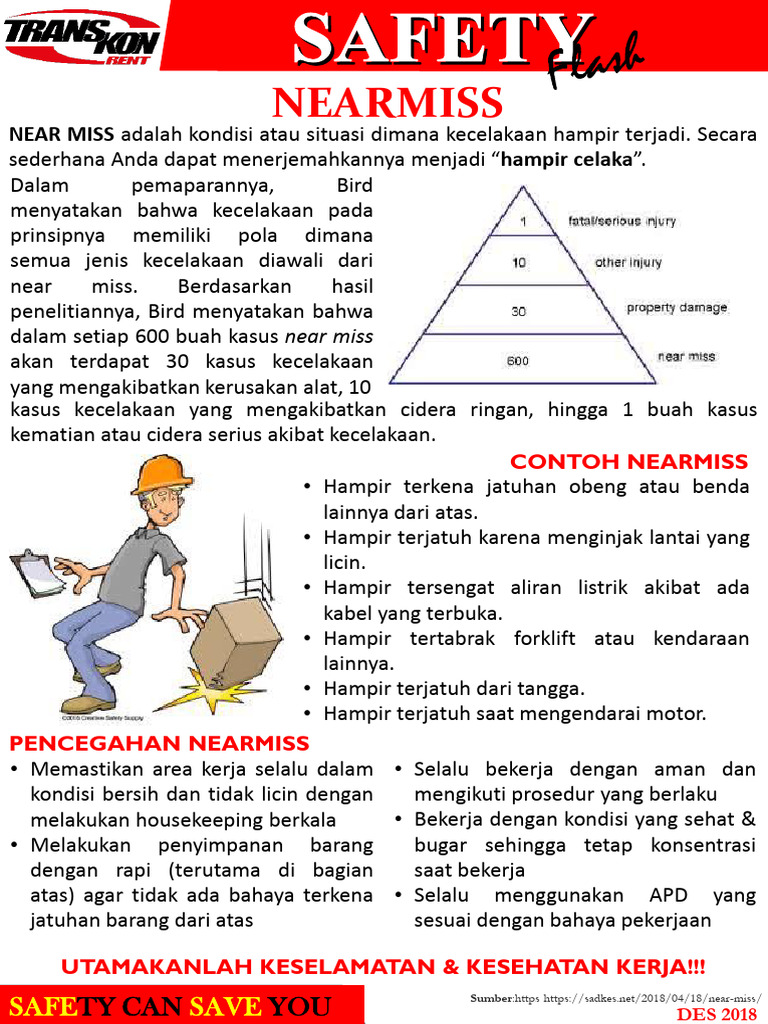 Contoh Near Miss dalam K3 | PDF