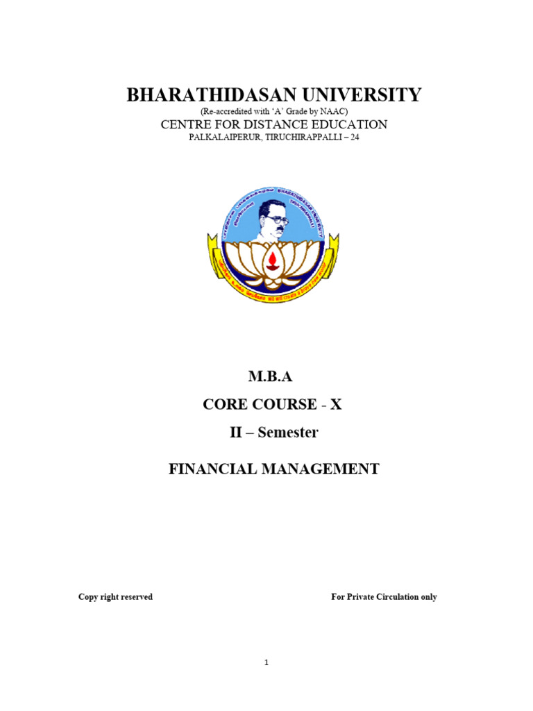 Financial Management Book | PDF | Time Value Of Money | Present Value