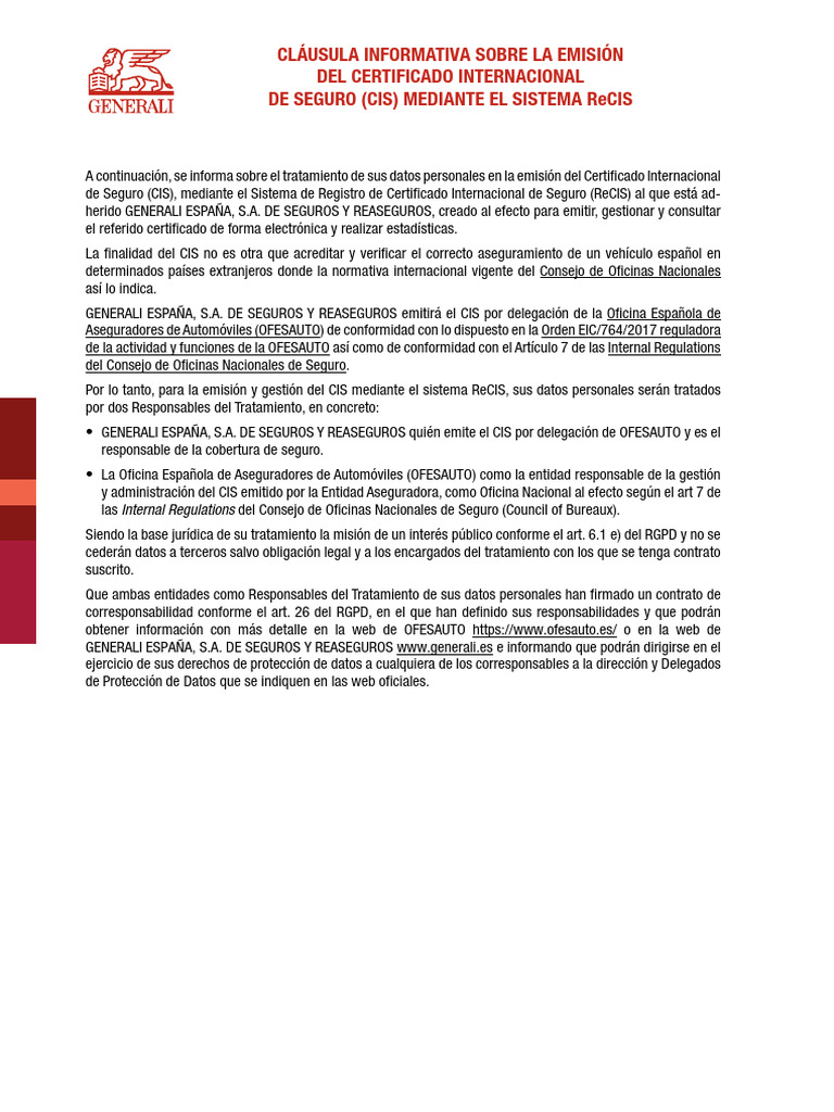 Cis 20221011095504 | PDF | Reaseguro | Seguro