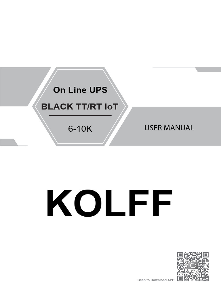 Manual Ups Black RT Iot 6-10kva | PDF | Alternating Current | Screw