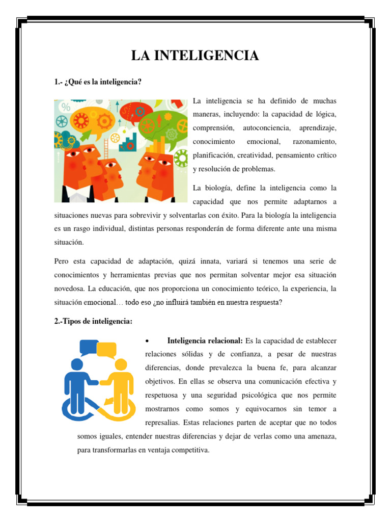 La Inteligencia | PDF