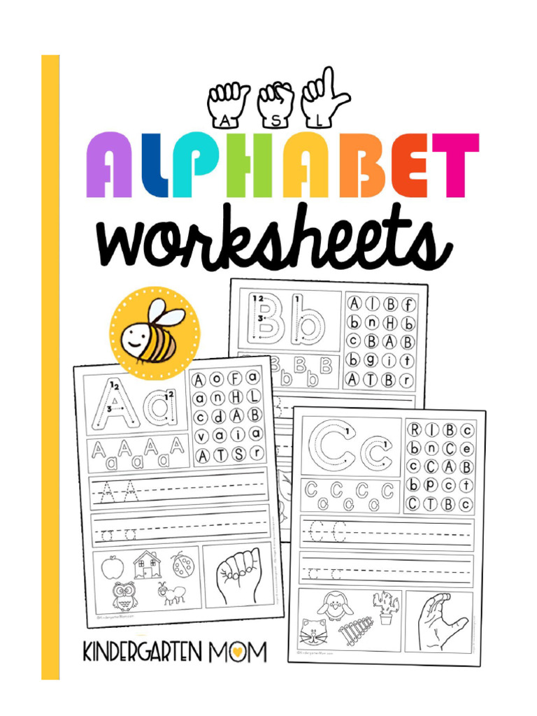 Kindergarten Alphabet Worksheet Pack | PDF