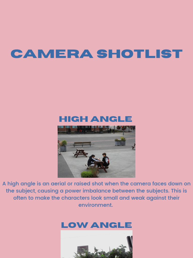 Essential Camera Shot Types Explained | PDF
