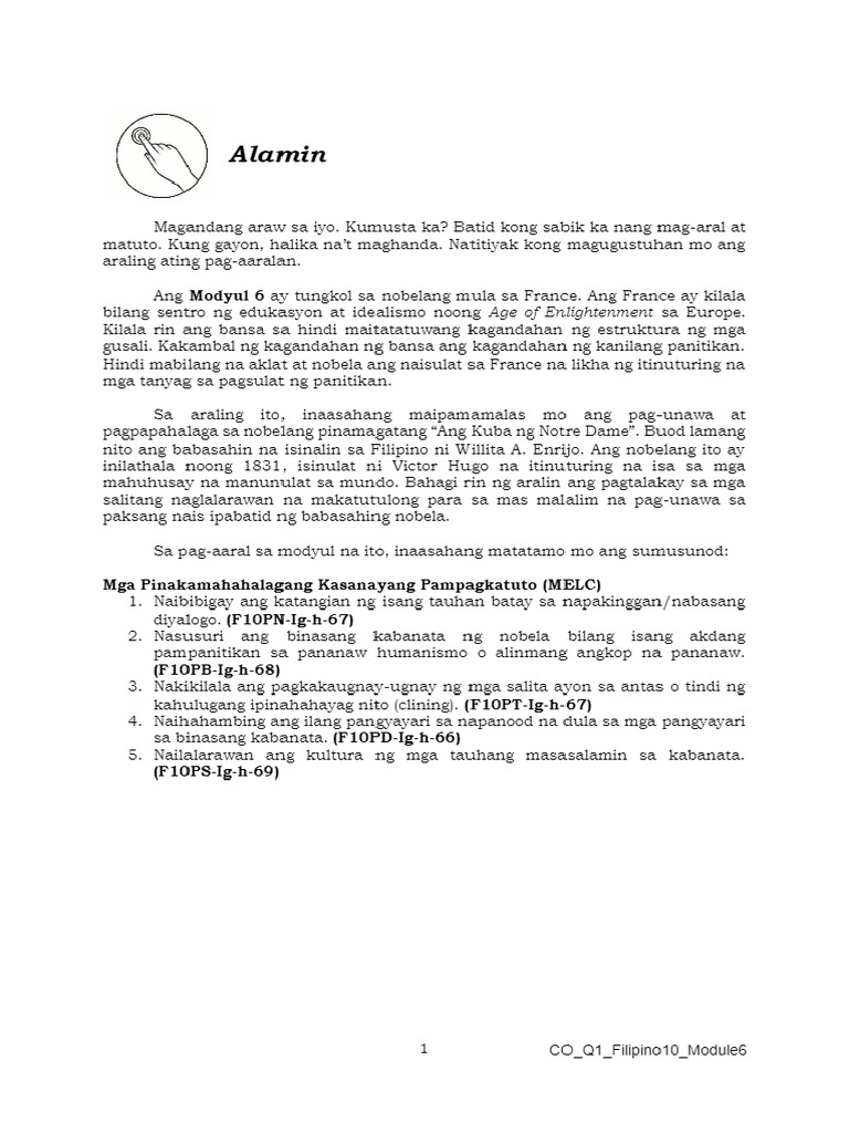 Filipino Module | PDF