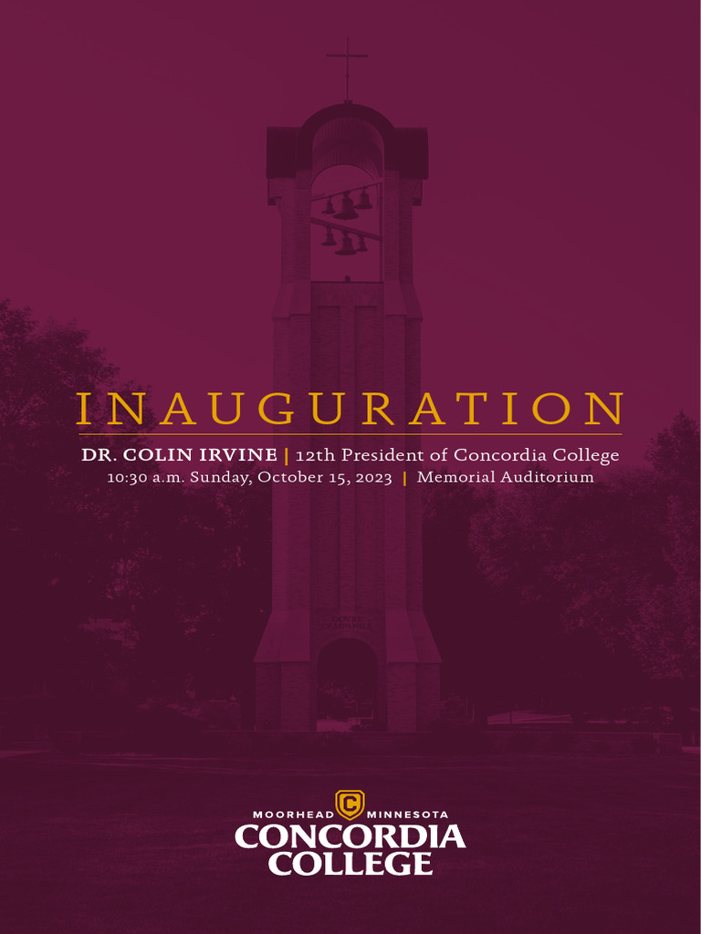 Inauguration of Dr. Colin Irvine | PDF | Lord's Prayer