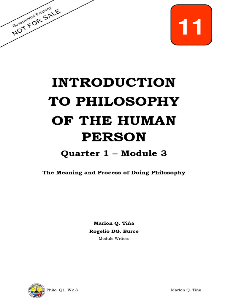 3intro To Philosophy Module 3 | PDF | Critical Thinking | Thought