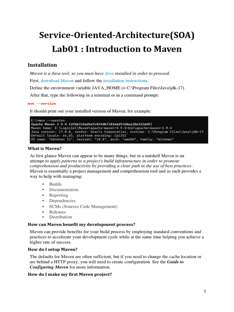 Lab01 Maven | PDF | Computer Science | Software Engineering