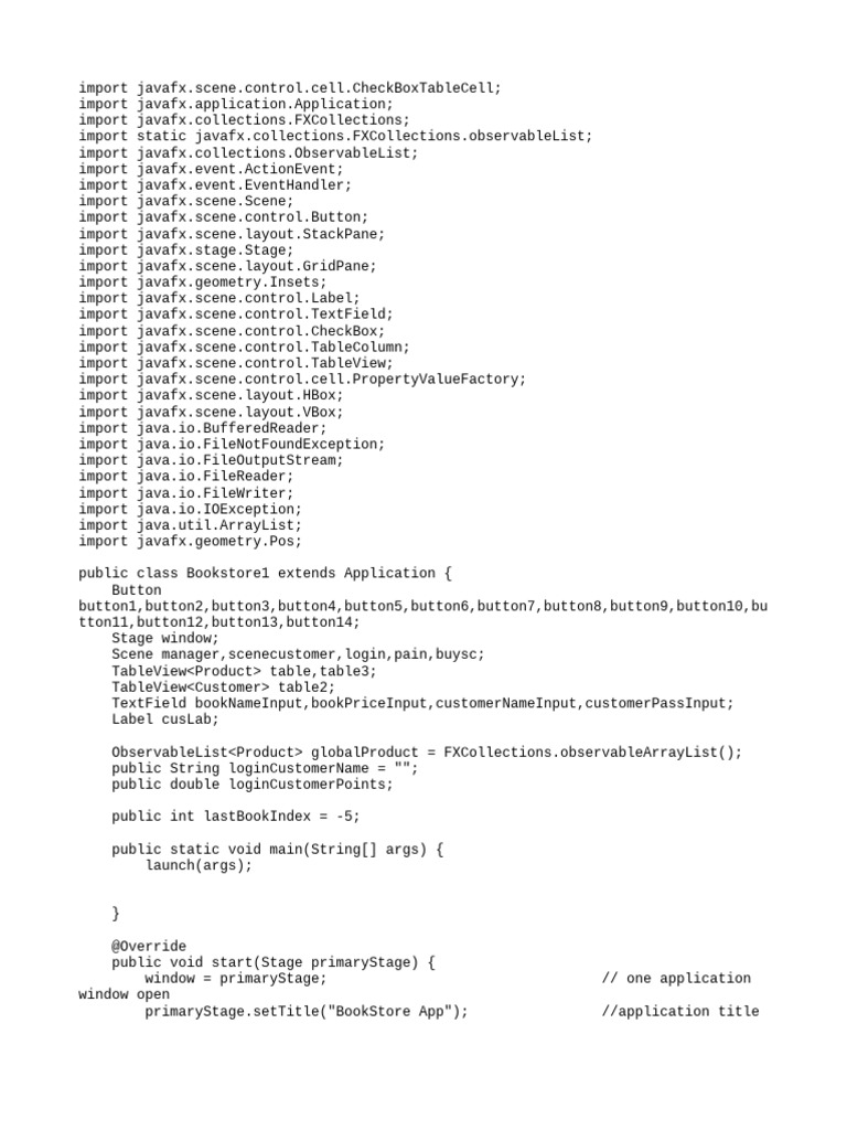 BookStore Java | PDF