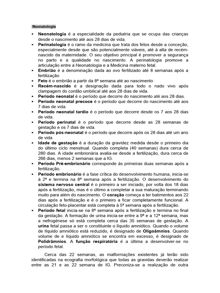 Resumo-Pediatria 1 Freq | PDF