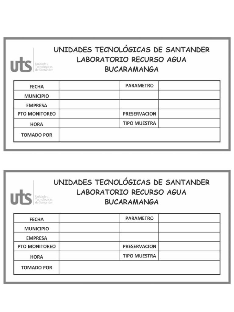 Etiquetas de Laboratorio | PDF