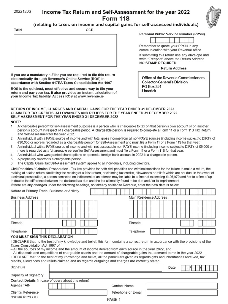 Form 11s | Download Free PDF | Tax Refund | Welfare