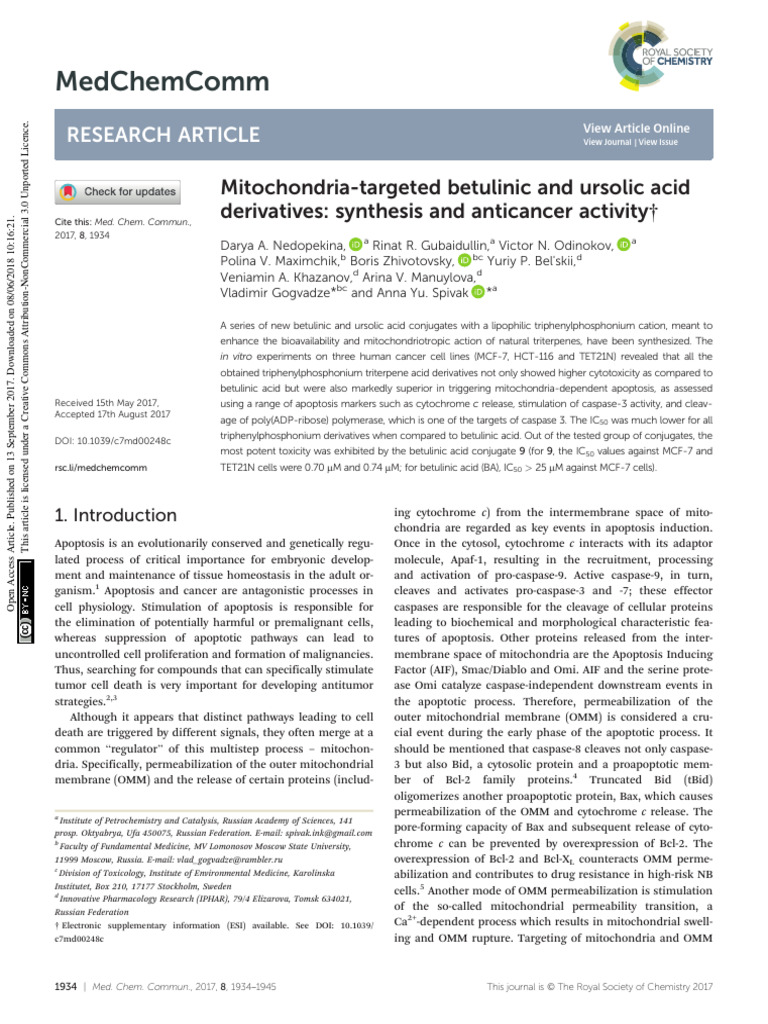 MD 008 C7MD00248C | PDF | Apoptosis | Mitochondrion
