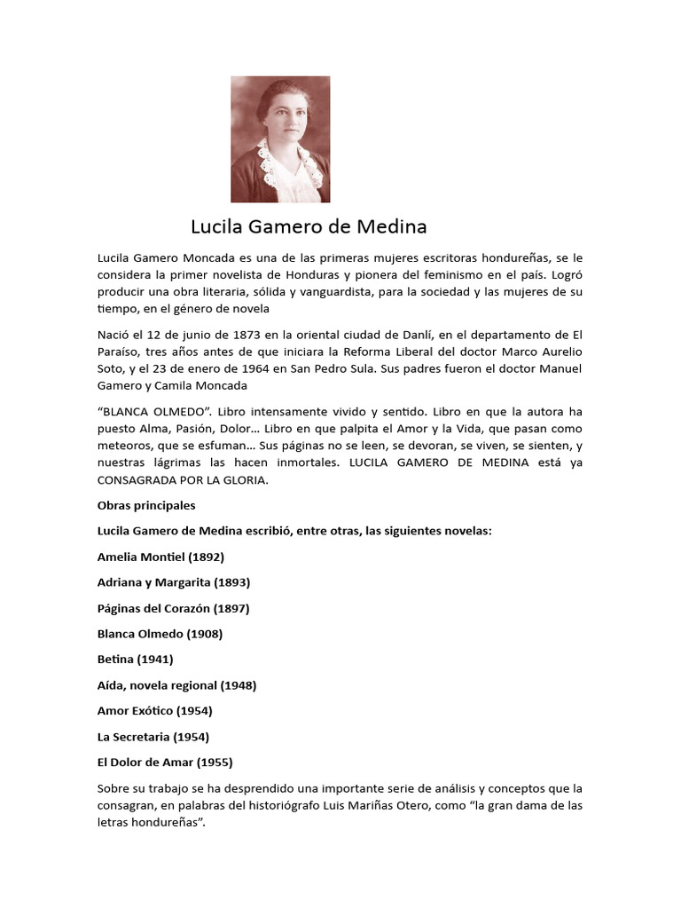 Pionera Feminista de Honduras | PDF | Clásicos