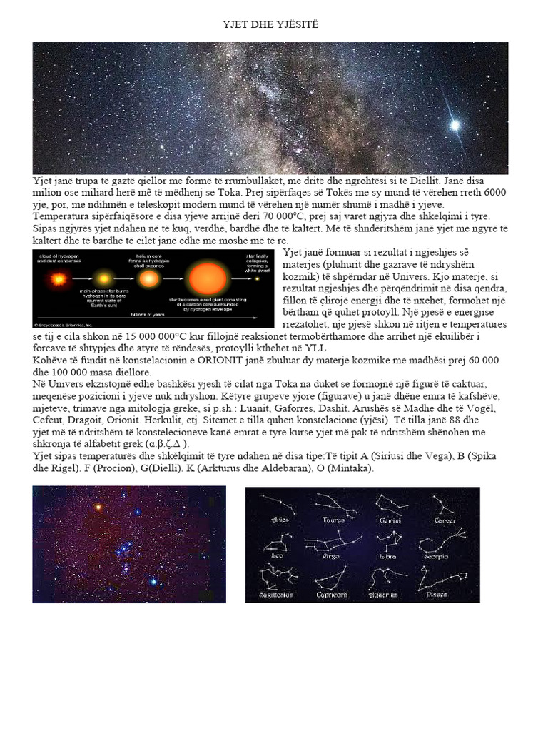 Yjet Dhe Yjësitë | PDF