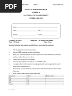 Worksheet 4 Numeric and Geometric Patterns Grade 8 Maths | PDF ...