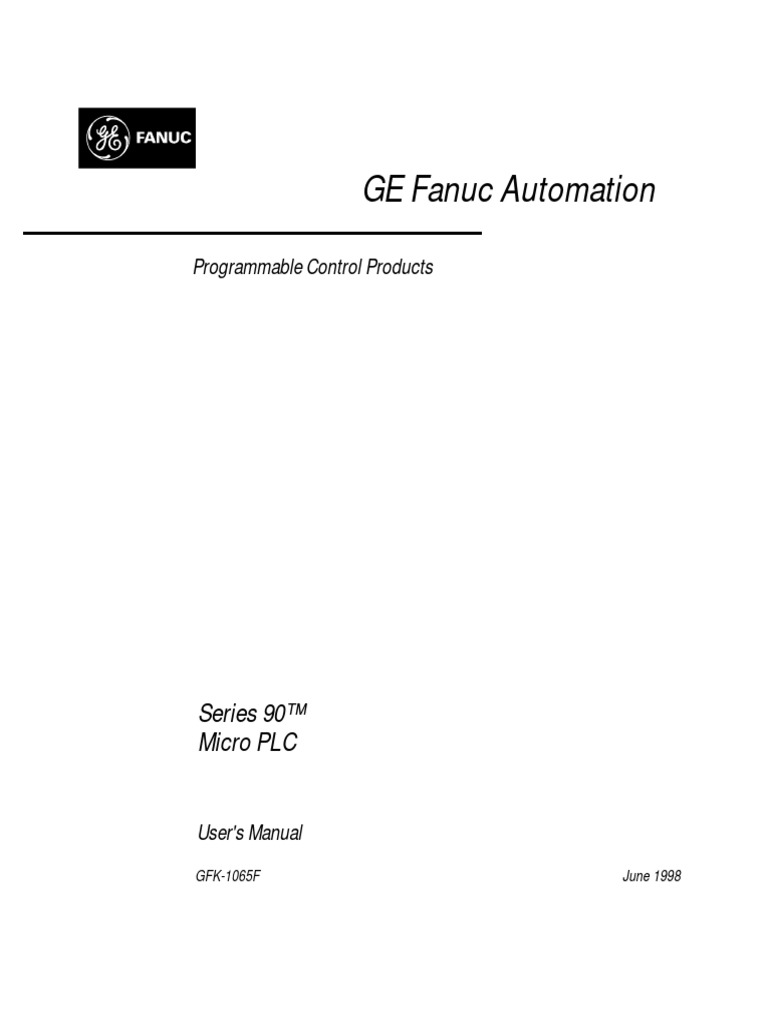 GFK 1065 F | PDF | Programmable Logic Controller | Input/Output